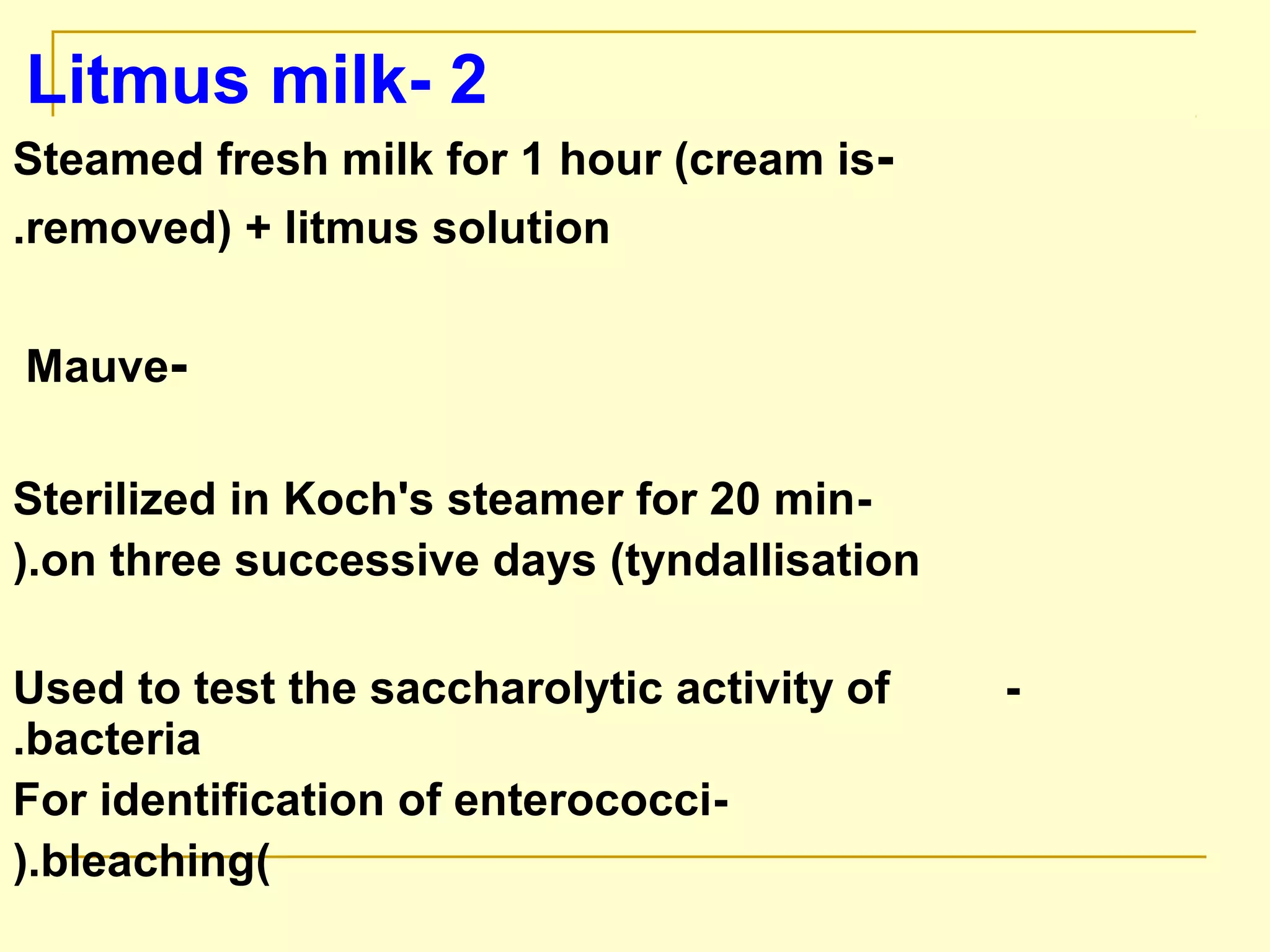 Bacterial Culture media | PPT