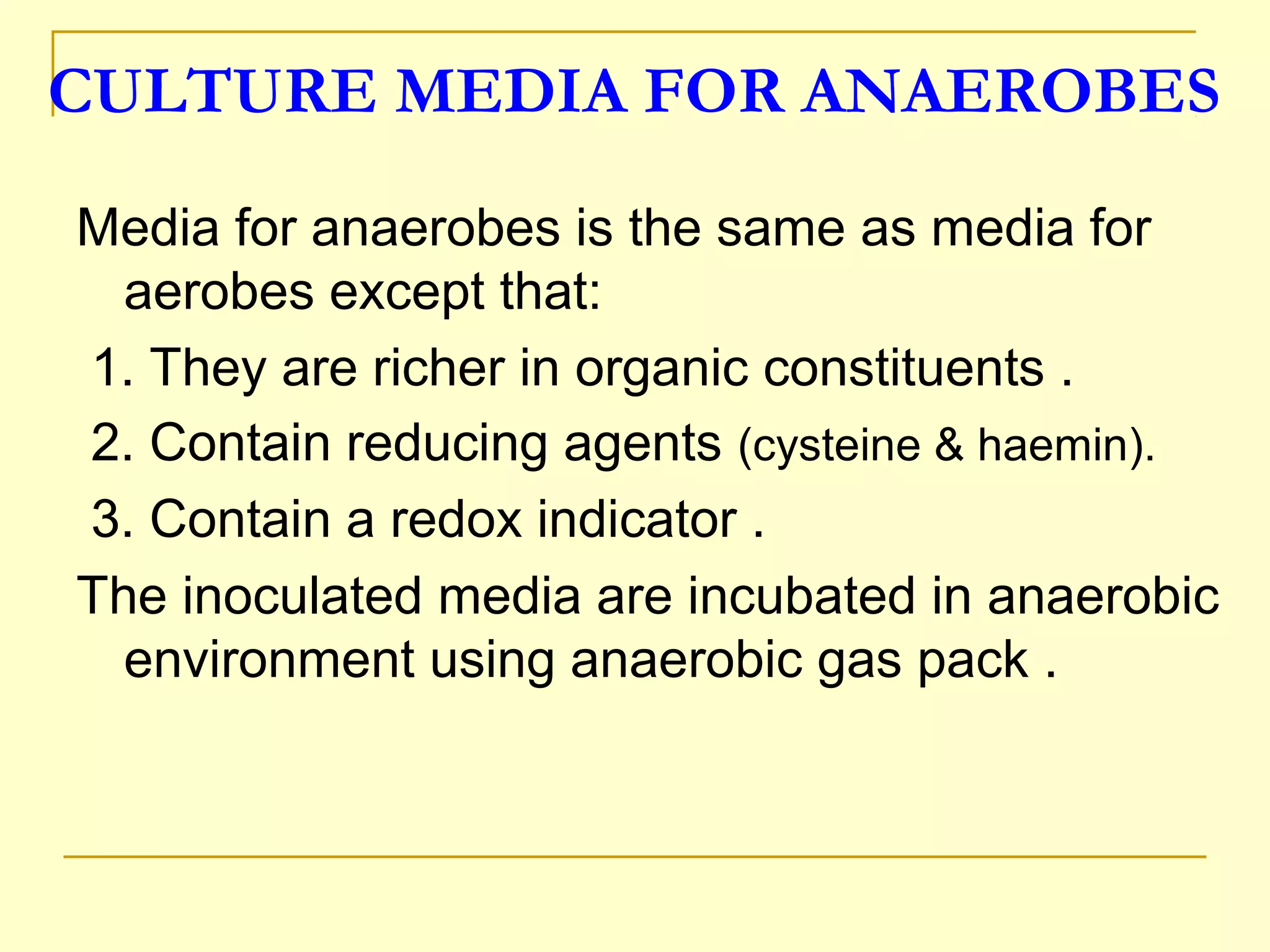 Bacterial Culture media | PPT