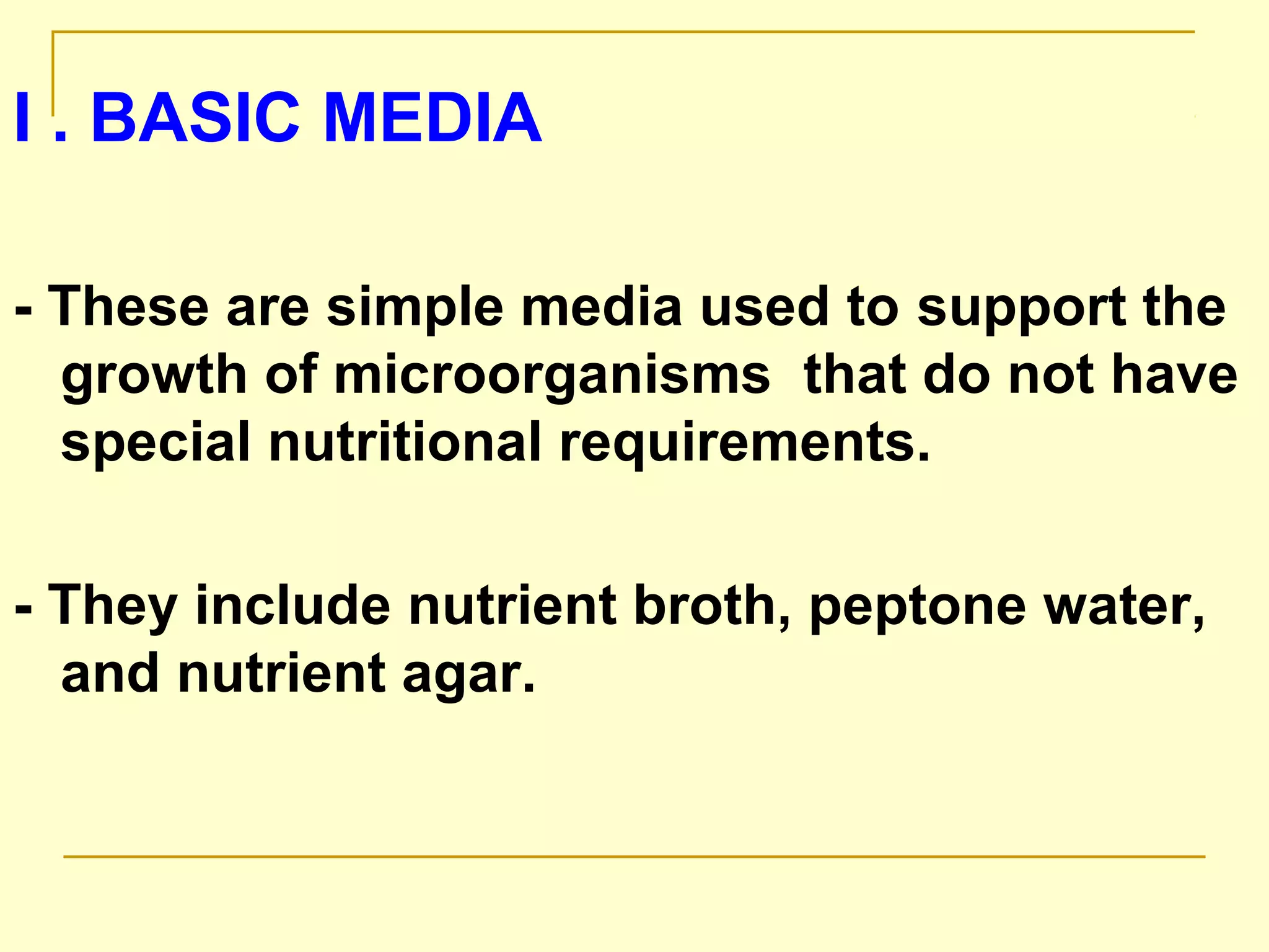 Bacterial Culture media | PPT
