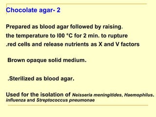 Bacterial Culture media | PPT