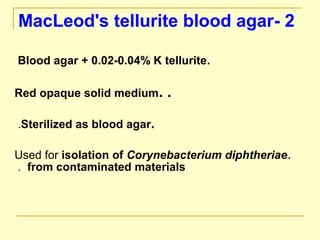 Bacterial Culture media | PPT