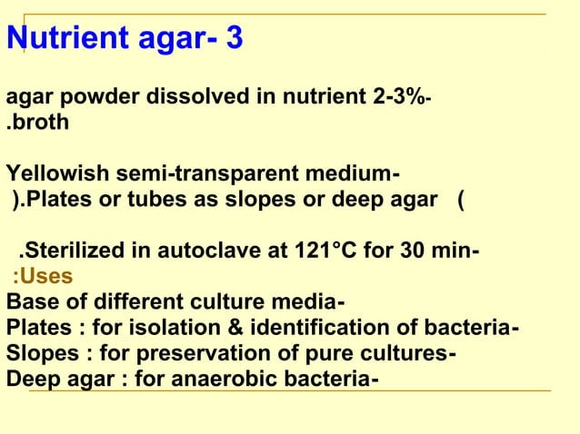 Bacterial Culture media | PPT