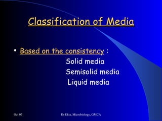 Types of Culture media | PPT
