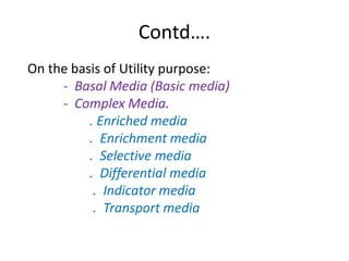 Culture media | PPTX