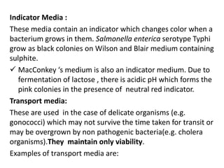 Culture media | PPTX | Chemistry | Science