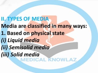 Culture media | PPTX