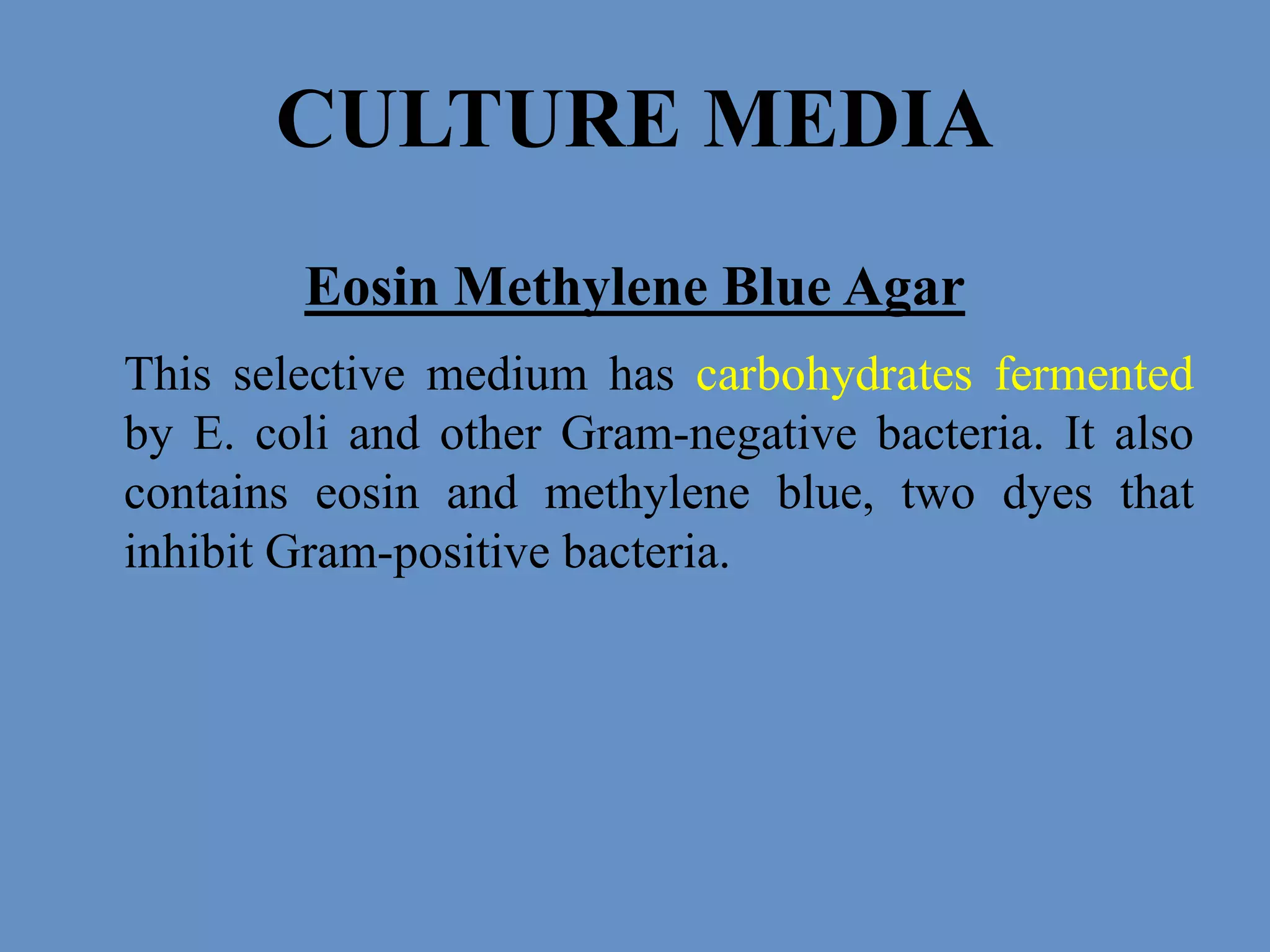 Culture media & its types with examples | PPTX