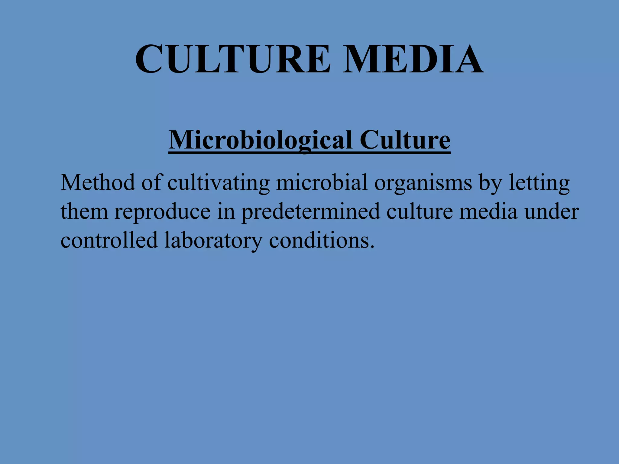 Culture media & its types with examples | PPTX