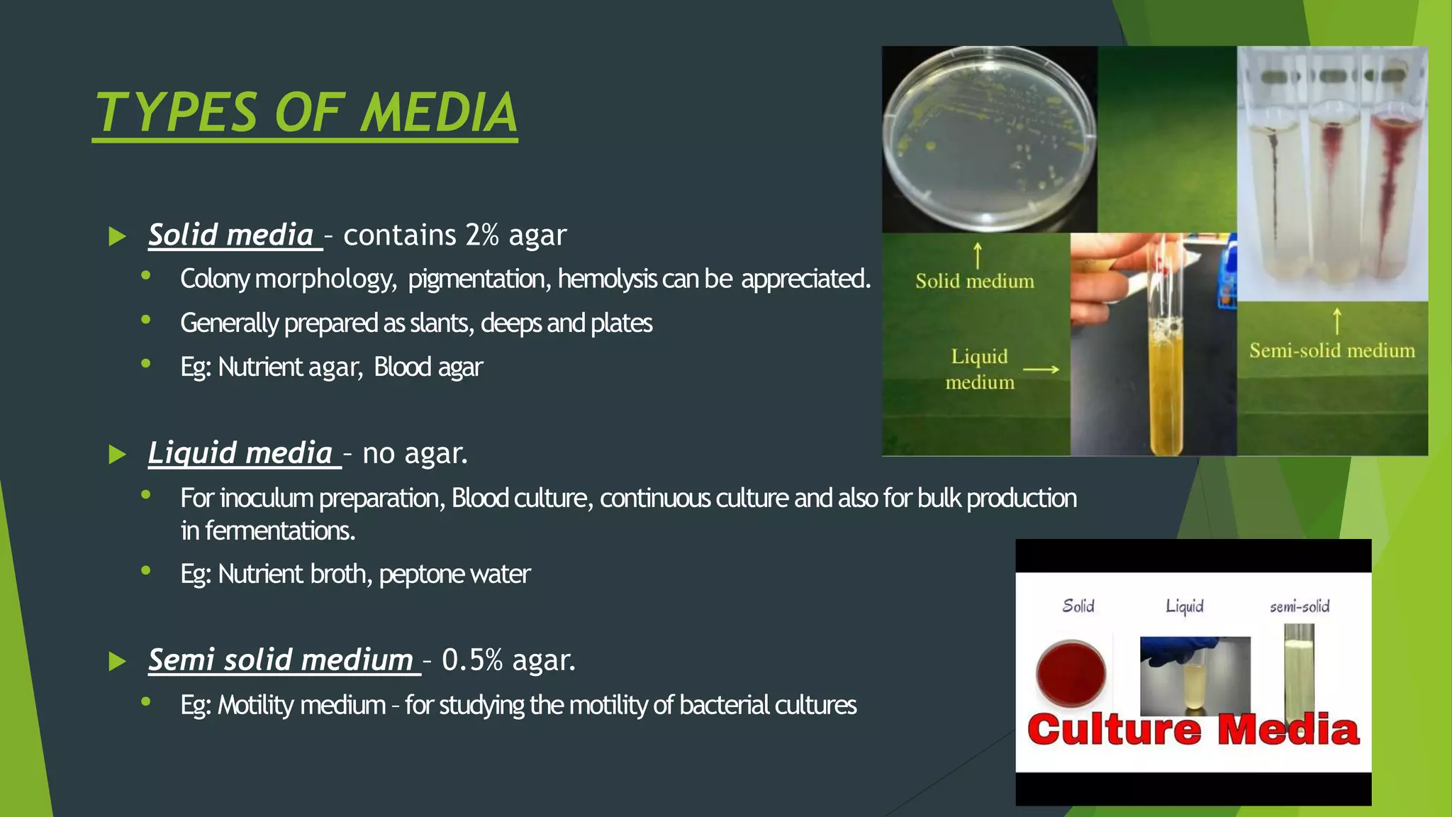 Culture media & Quality Control | PPTX