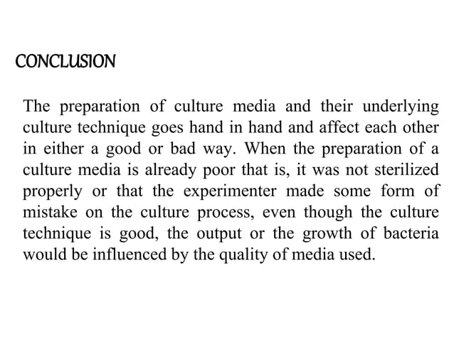 Culture media | PPTX | Chemistry | Science
