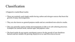 Culture media.pptxjhkbmnbjbnbvnvnbvjhnbb | PPT