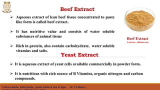 Culture media solid, liquid, use of agar | PPTX