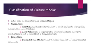 Culture Media and Bacterial Culture.pptx