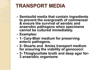 Culture media and Cultivation of Bacteria DR.C.P.PRINCE | PPTX
