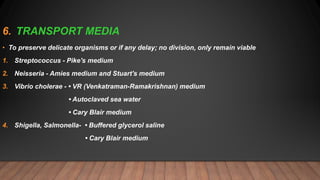 Culture media and culture methods | PPTX