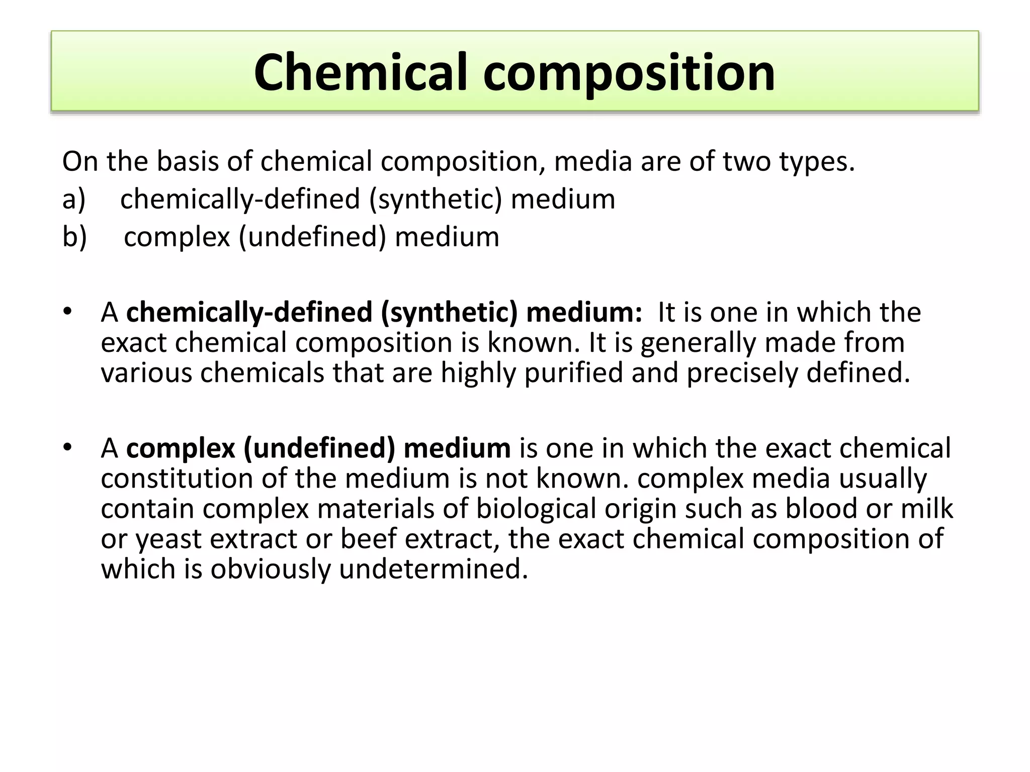 Culture media and types | PPTX