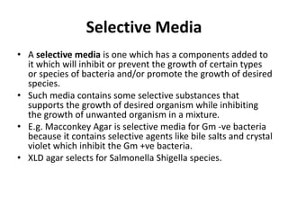 Culture media and types | PPTX