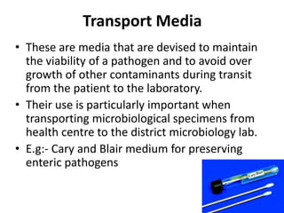 Culture media and types | PPTX