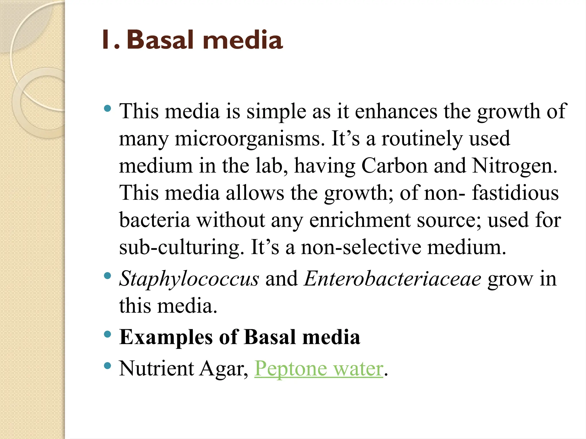 Microbiology - Culture media, types.pptx