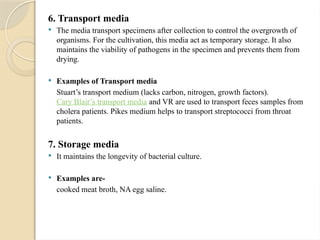 Microbiology - Culture media, types.pptx
