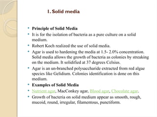 Microbiology - Culture media, types.pptx