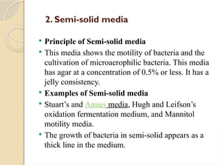 Microbiology - Culture media, types.pptx