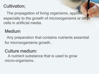 Culture media in microbiobiolgy | PPTX