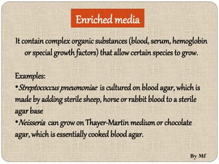 Culture media used in microbiology | PPT