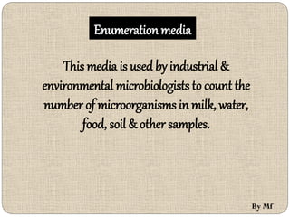 Culture media used in microbiology | PDF