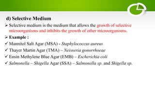 Bacterial culture medium .pptx