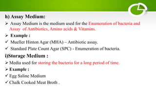 Bacterial culture medium .pptx