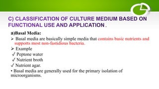Bacterial culture medium .pptx