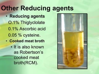 Bacterial Culture methods and method of anaerobiosis | PPTX