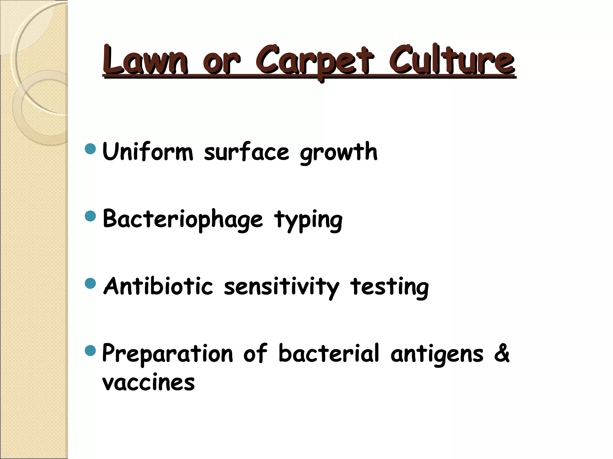 Culture methods | PPT | Infectious Diseases | Diseases and Conditions