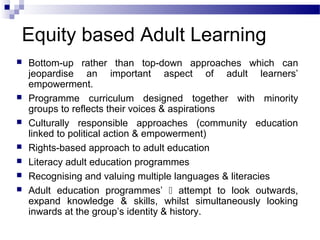 Culture, Minorities, Equity & Adult Education by Annabel Desira ...