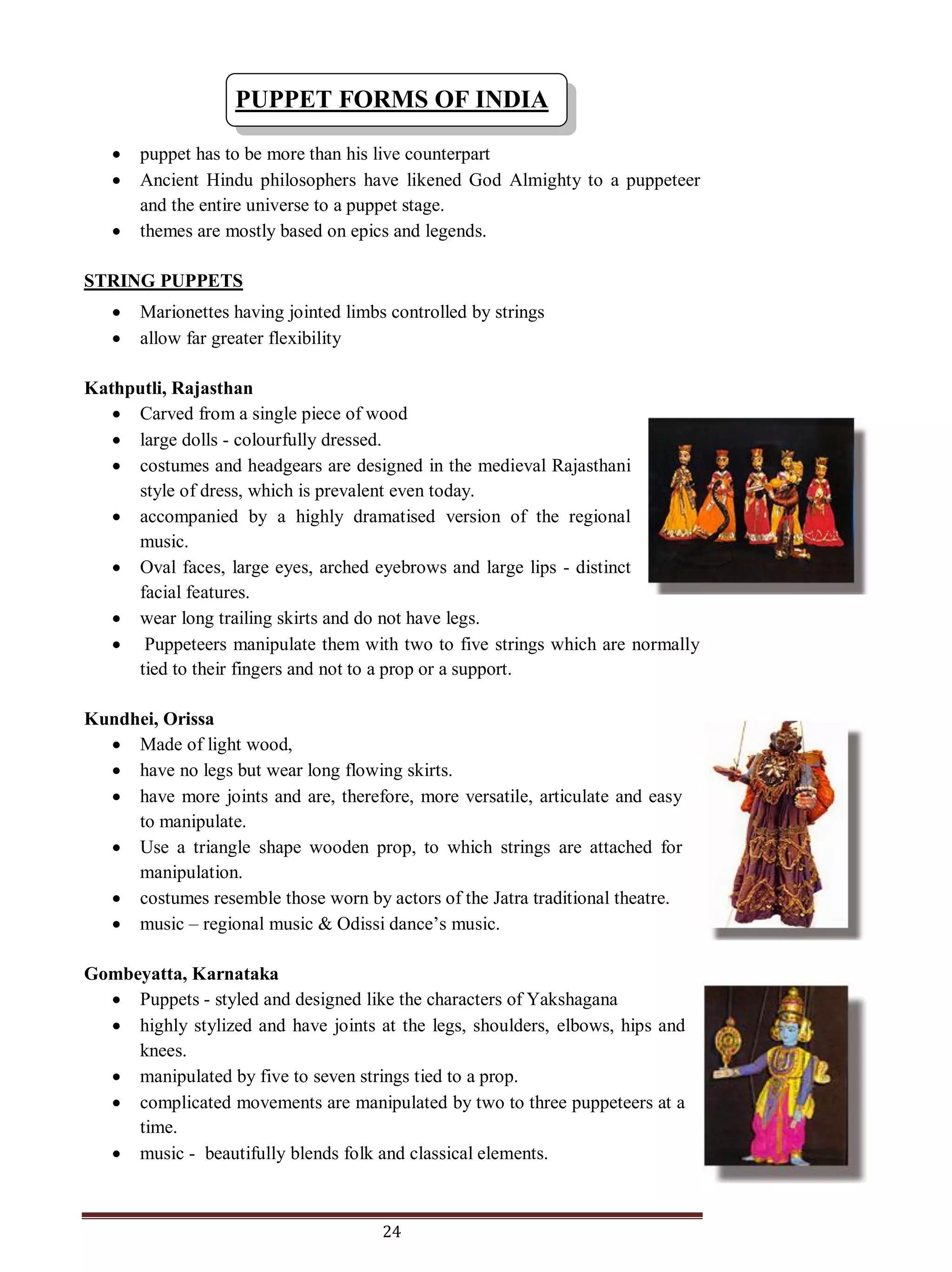 Culture notes for mains ,from ccrt india helpful for ias aspirants | PDF