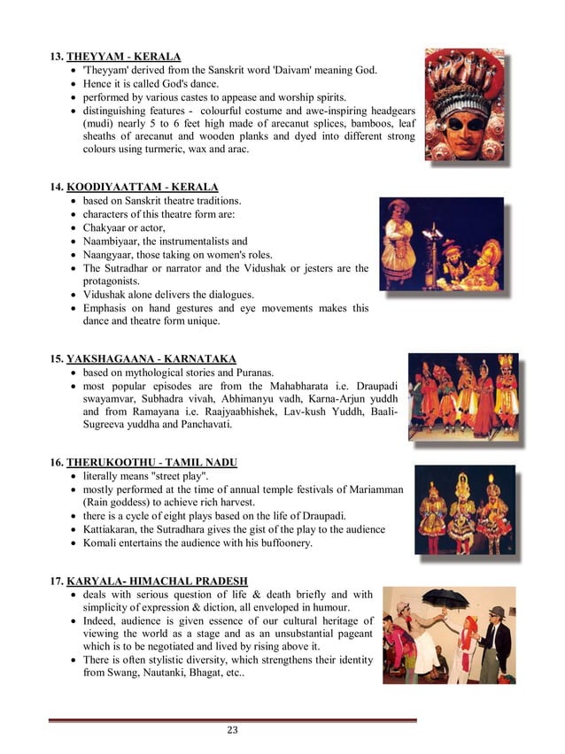 Culture notes for mains ,from ccrt india helpful for ias aspirants | PDF