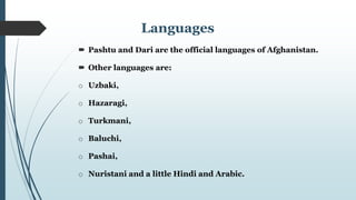 Culture of Afghanistan (2020) | PPTX
