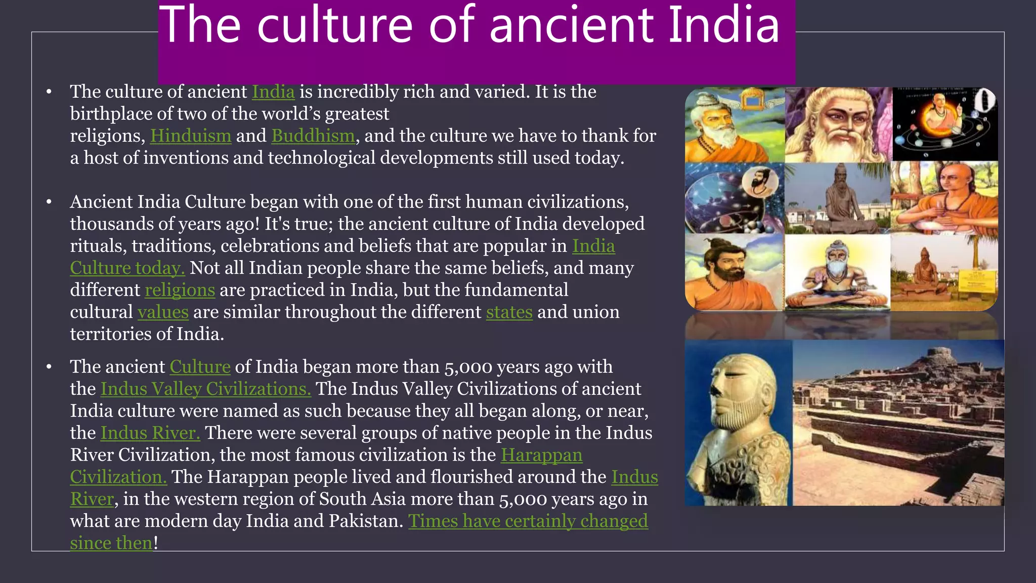 Culture of ancient civilizations | PPTX