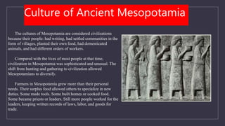 Culture of ancient civilizations | PPT