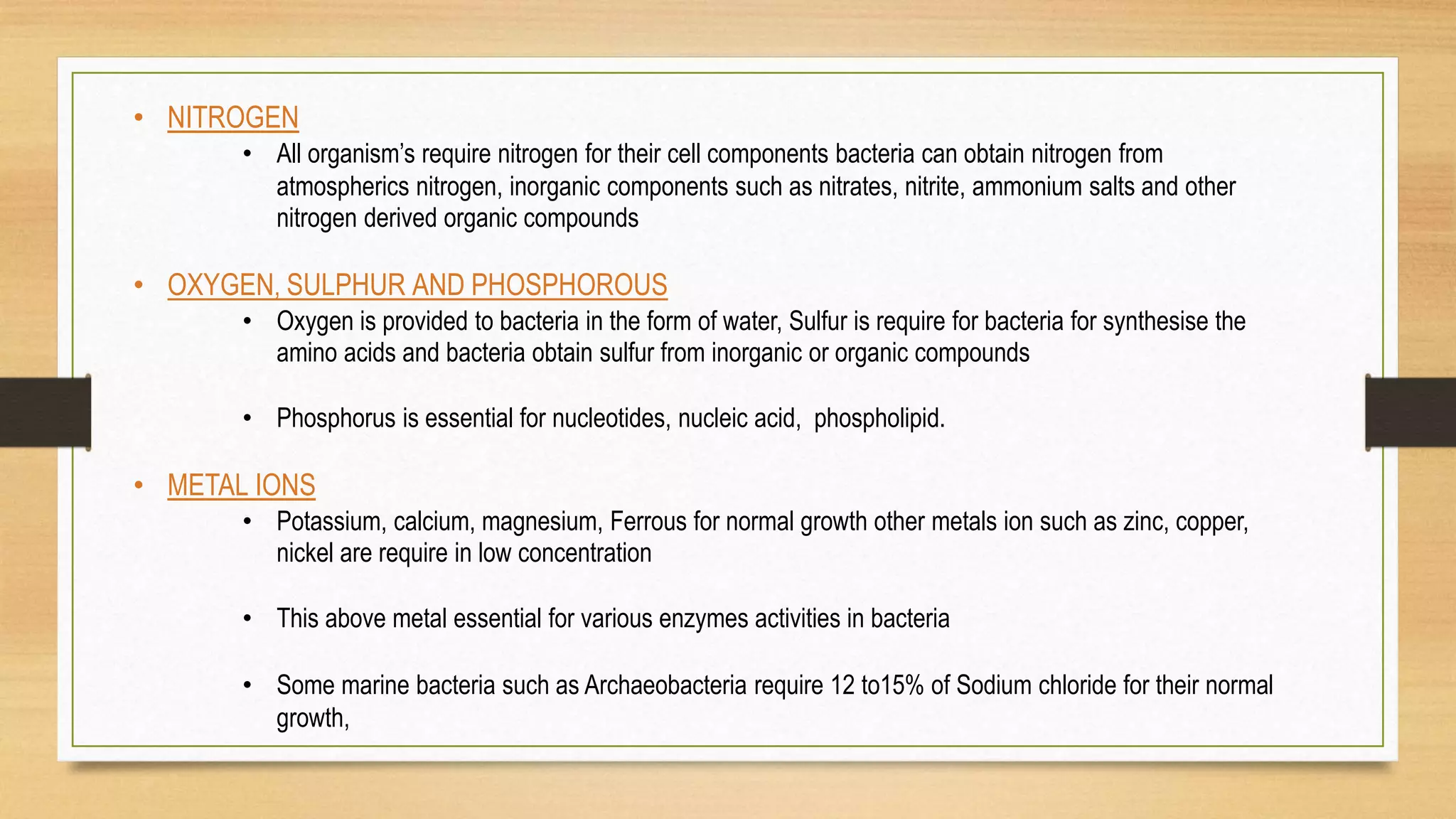 Cultivation of bacteria | PPTX