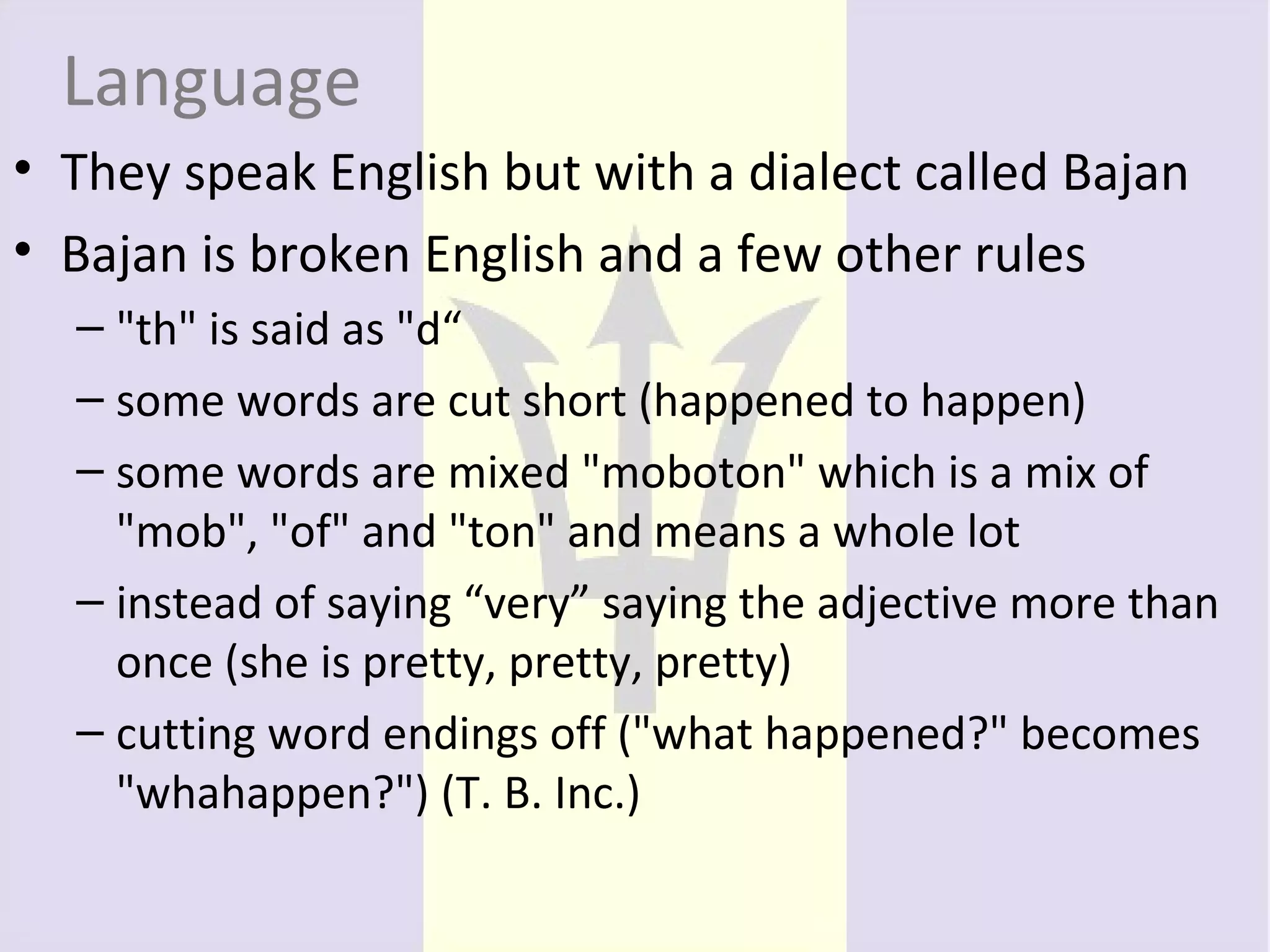 Culture of barbados | PPT