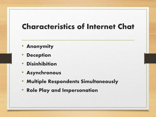 The Cultureof Cyberchat | PPT