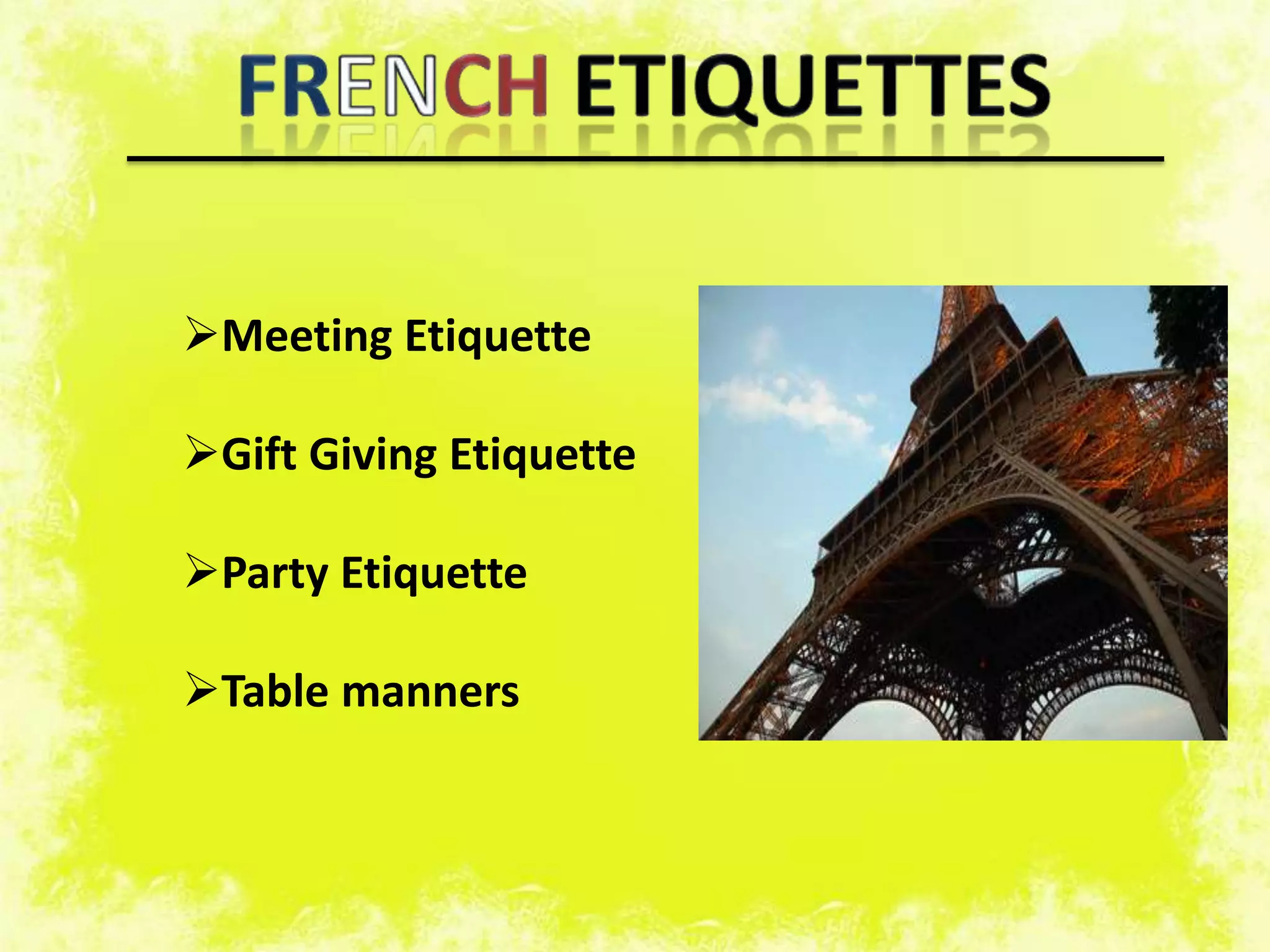 Culture Of France | PPTX