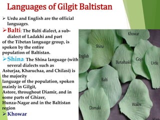 Culture of gilgit baltistan | PPTX