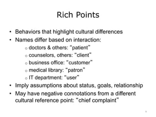 Culture of health care lecture 2 slides | PPT