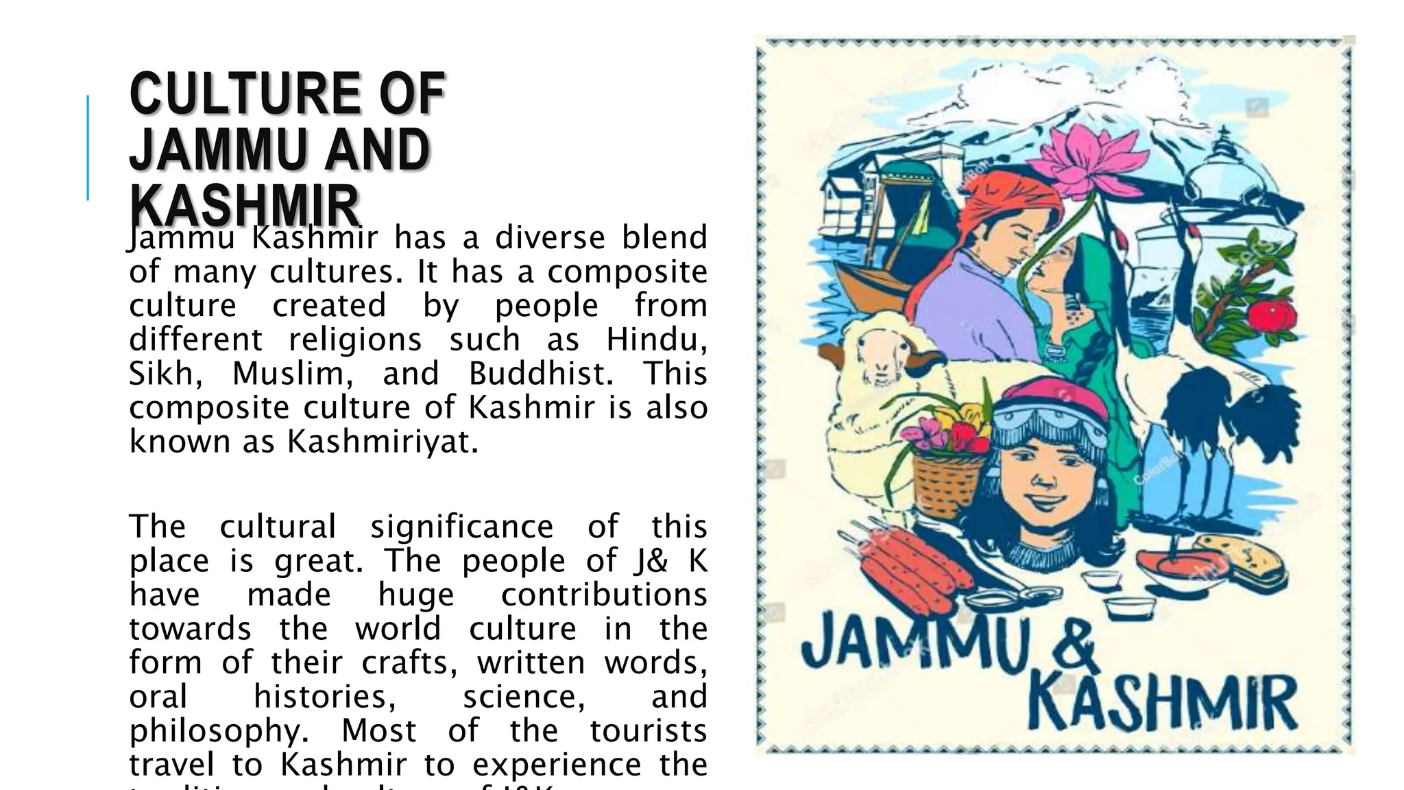 Culture of Jammu and Kashmir Union Territory | PPTX