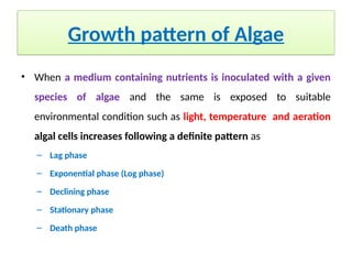 Culture of microalgae - Live feed culture - FISH FOOD ORGANISMS | PPTX