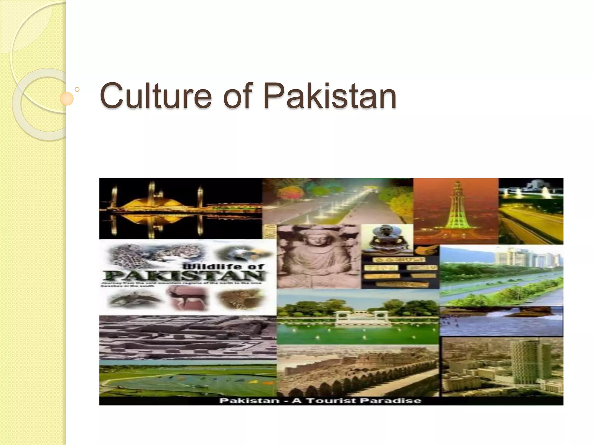 Culture of pakistan | PPTX