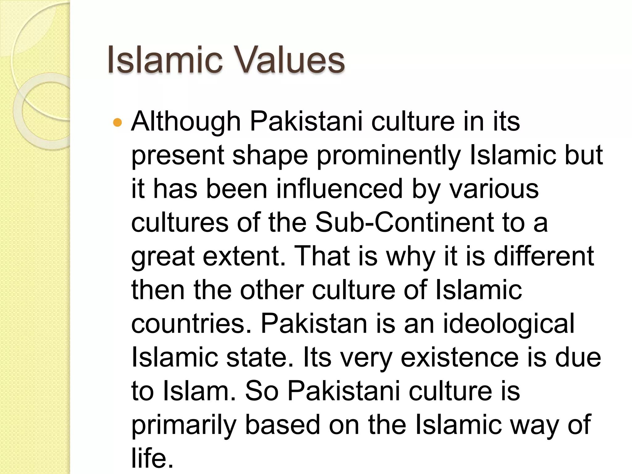 Culture of pakistan | PPTX